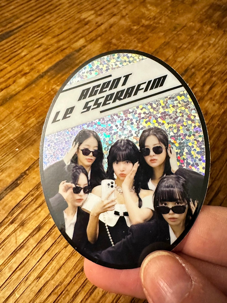 LE SSERAFIM Glitter Kpop Sticker - Kpop Fan Merchandise - Fearnot ...