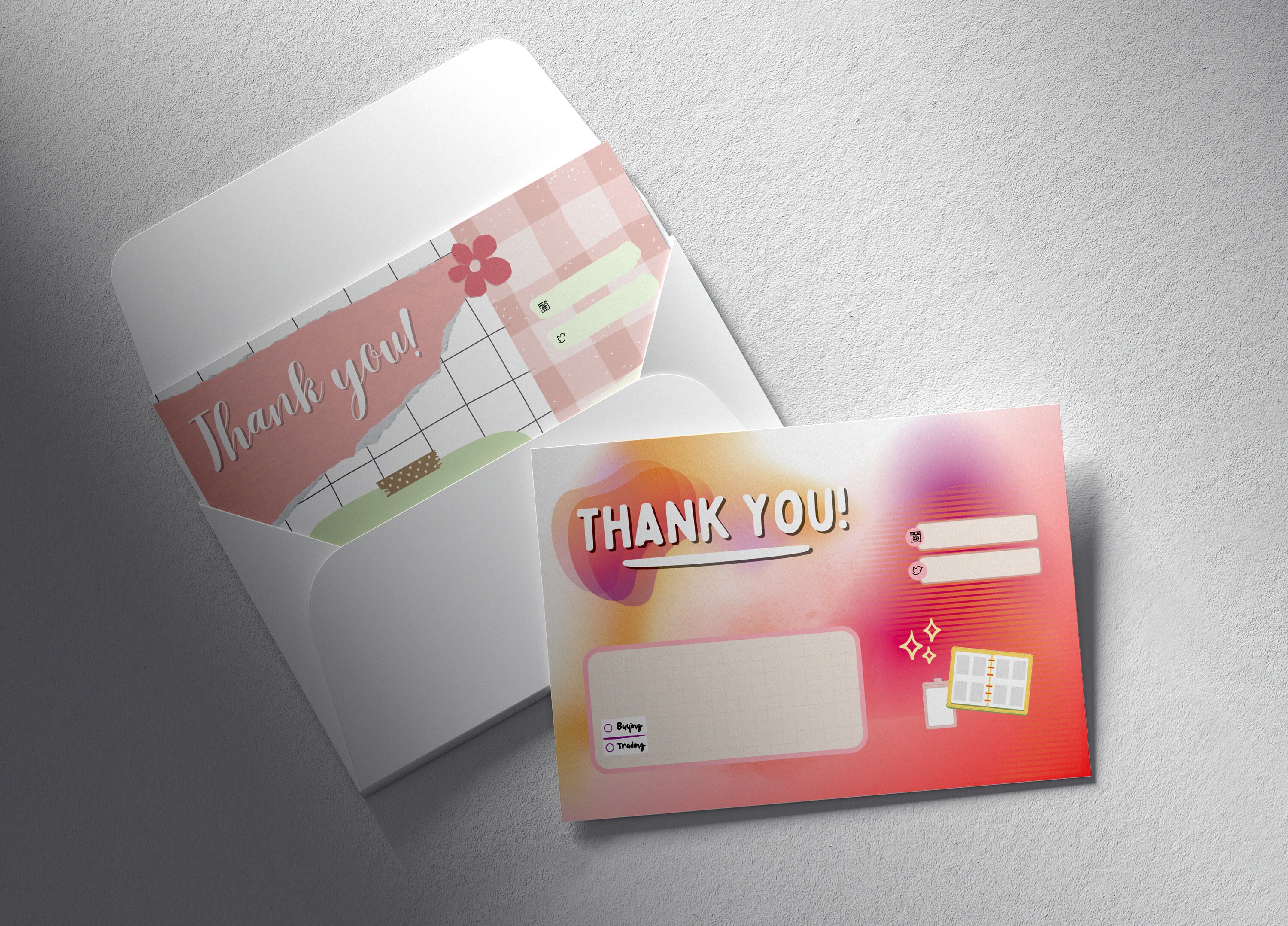 Thank You Note Set for K-pop Photocard Trading and Selling — DIGITAL ...