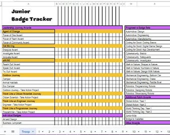 Ultimate Girl Scout Daisy Badge Tracker - Etsy
