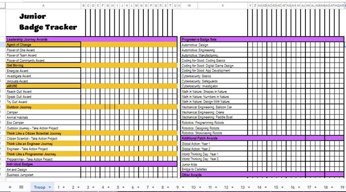 Ultimate Girl Scout Junior Badge Tracker - Etsy