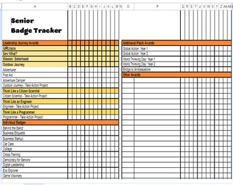 Ultimate Girl Scout Daisy Badge Tracker - Etsy