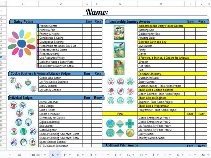 Ultimate Girl Scout Daisy Badge Tracker - Etsy Ultimate Girl Scout Daisy Badge Tracker - Etsy