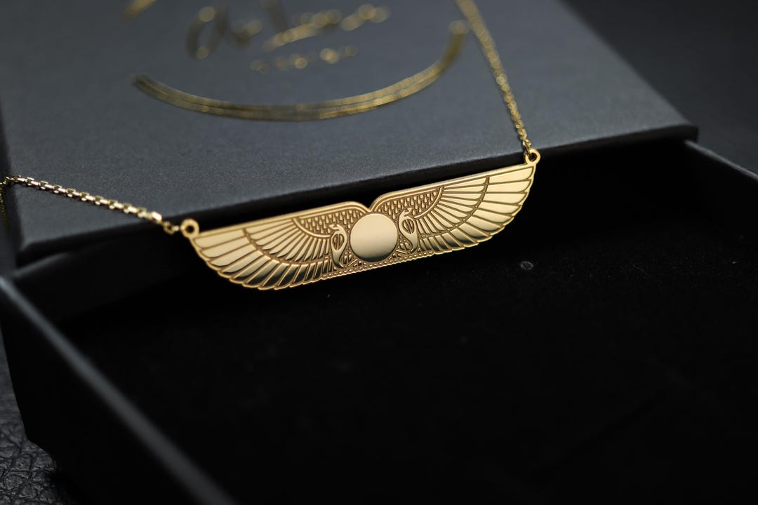 Winged Sun Necklace – Symbol of Light and Protection Spiritual and ...