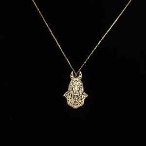 The Anubis Necklace God of Afterlife Gold Sentinel Charm for Her ...