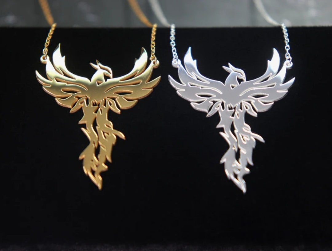 Phoenix Necklace's Tale of Silver, Gold, and Renewal Ignite Your Spirit ...