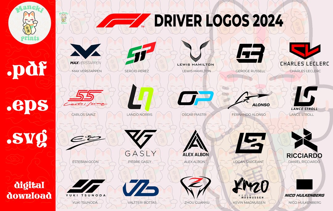 F1 Drivers Logo Svg/ Sergio Perez Logo Svg/ Max Verstappen Logo ...