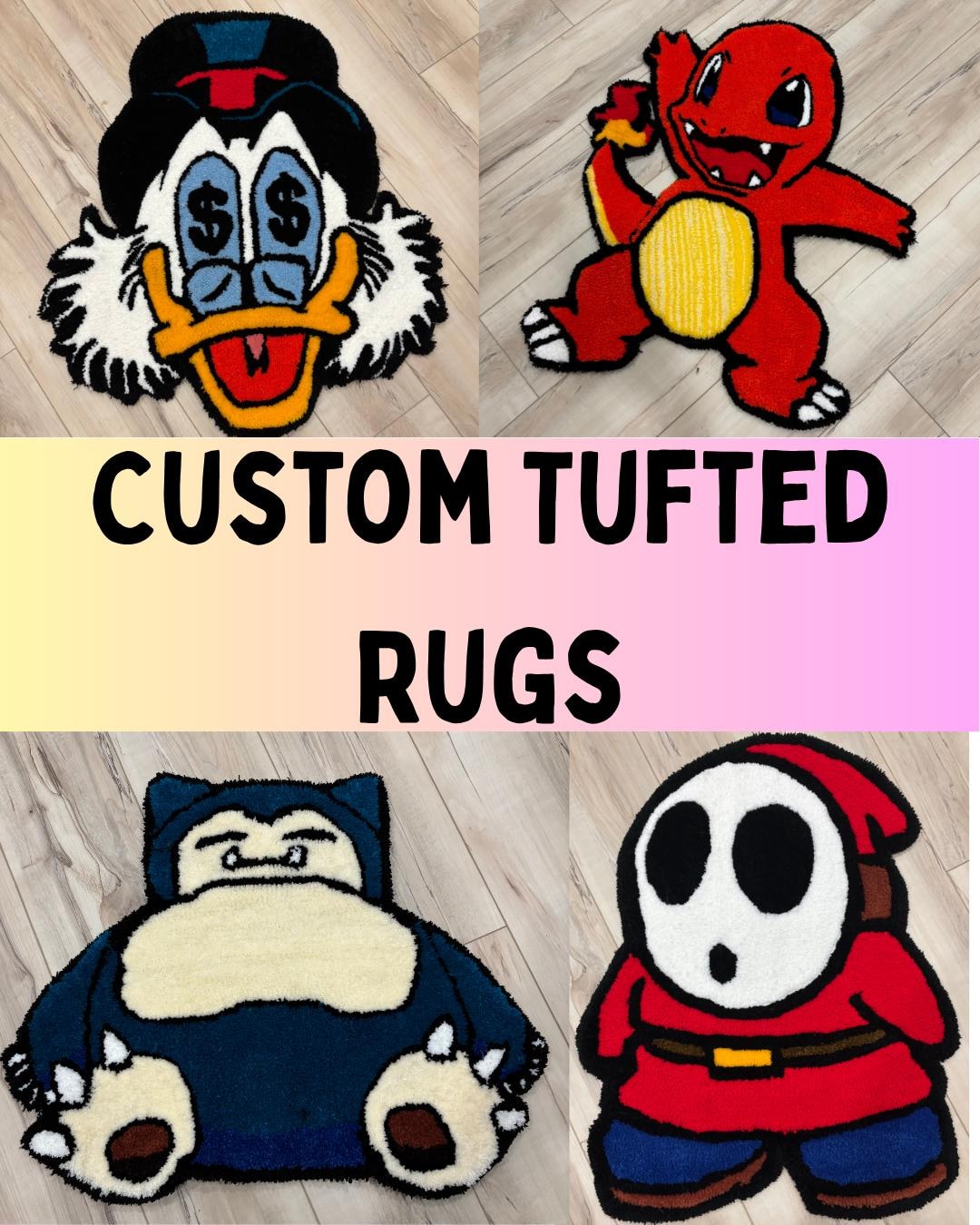 Custom Handmade Tufted Rug | Personalized Rug | Tufted Rug | Logo Rug ...