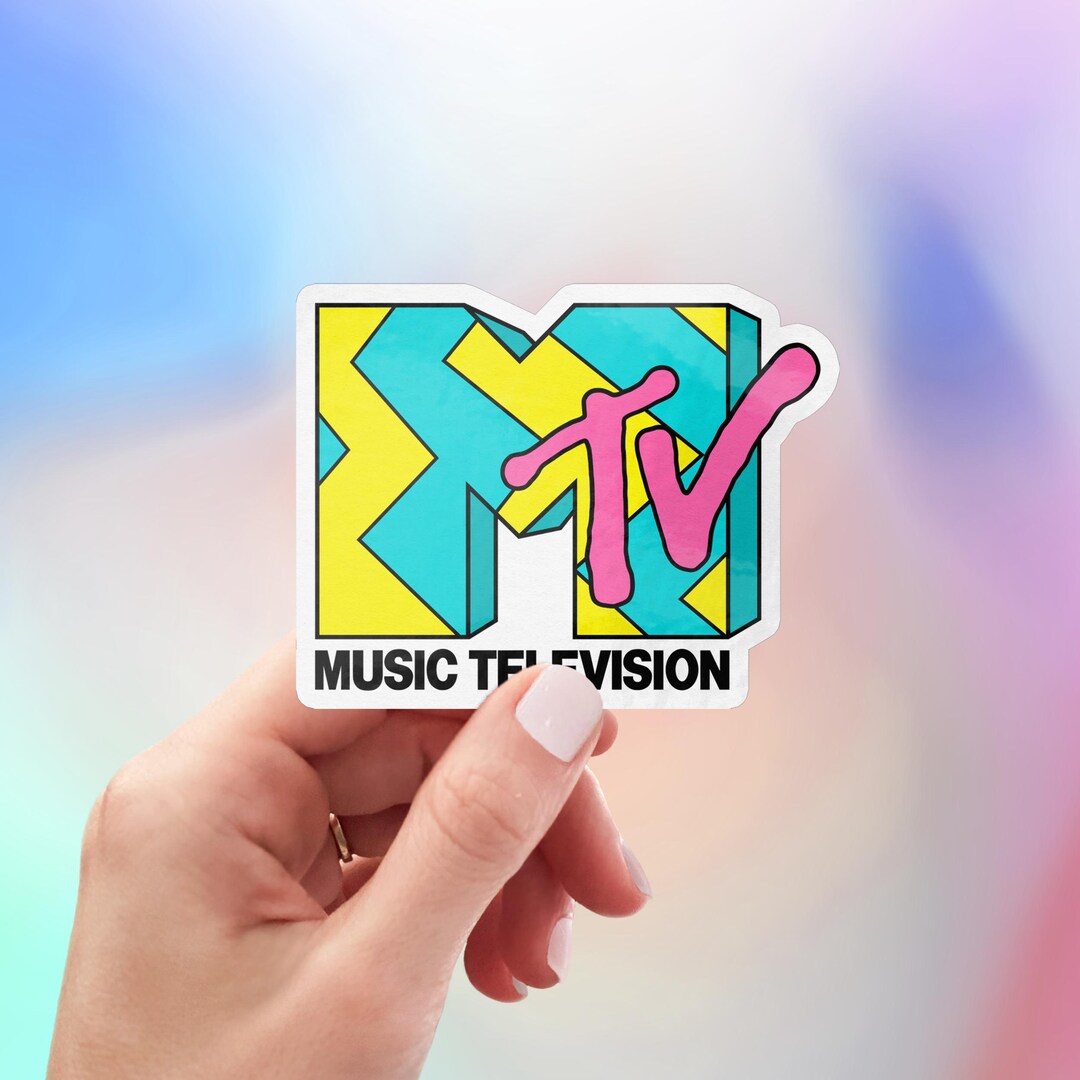MTV Stripes Retro Logo Vinyl Sticker Waterproof Durable Multiple Sizes ...