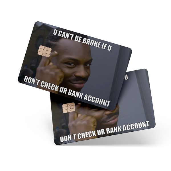 Funny Credit Card Stickers - Etsy