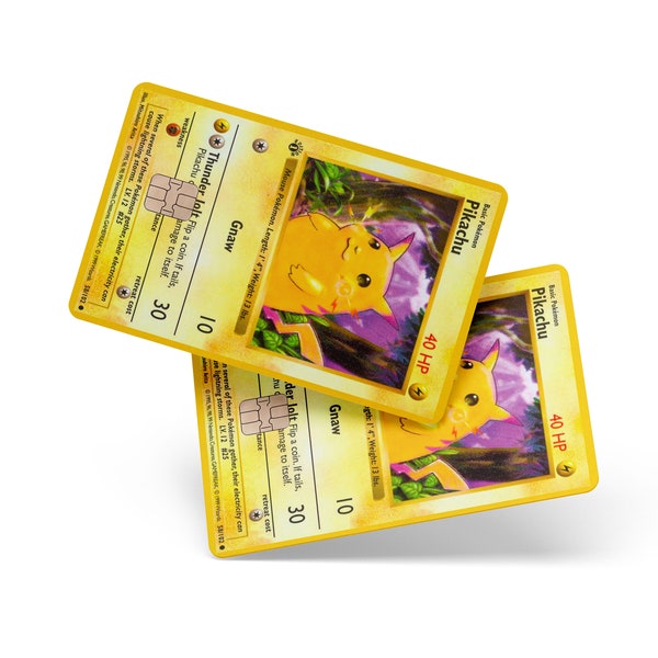 Pikachu Debit Card - Etsy