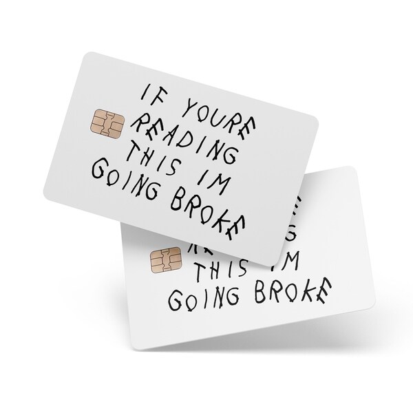 Funny Im Broke Card - Etsy