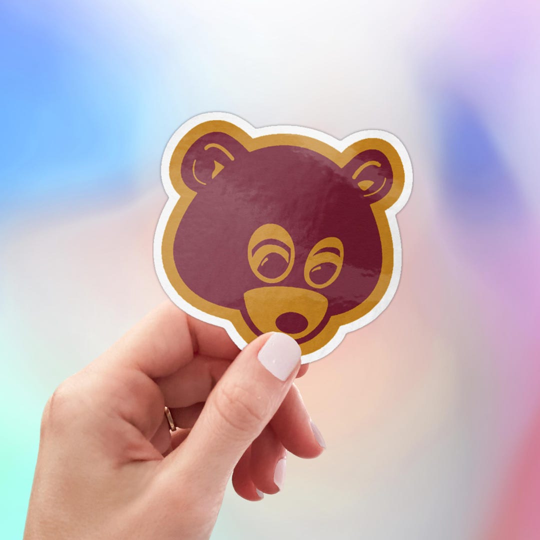 College Dropout Bear Vinyl Sticker Waterproof Durable Multiple Sizes ...