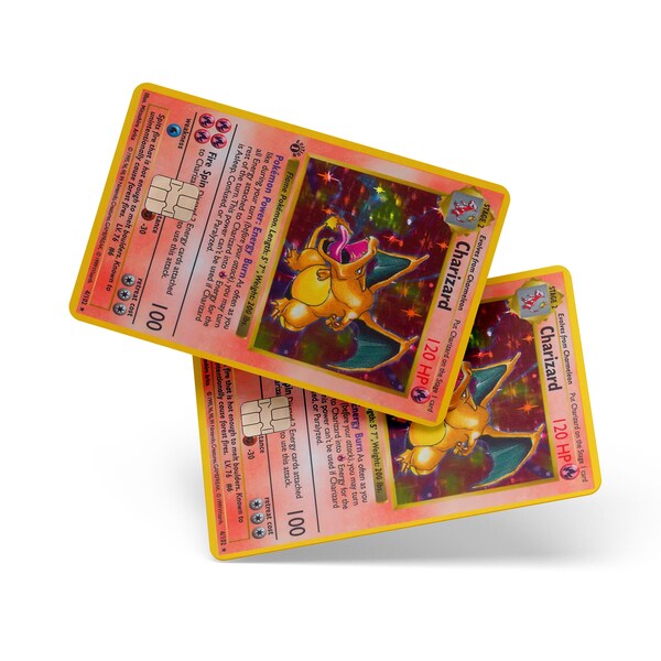 Debit Card Skins Charizard - Etsy