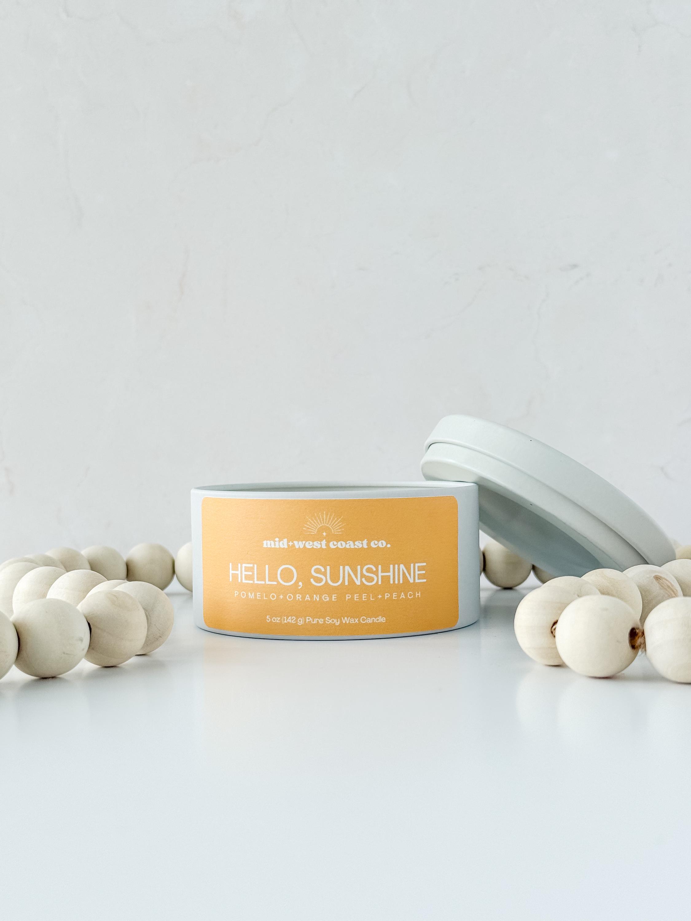 Hello, Sunshine 5 Oz Candle Tin - Etsy