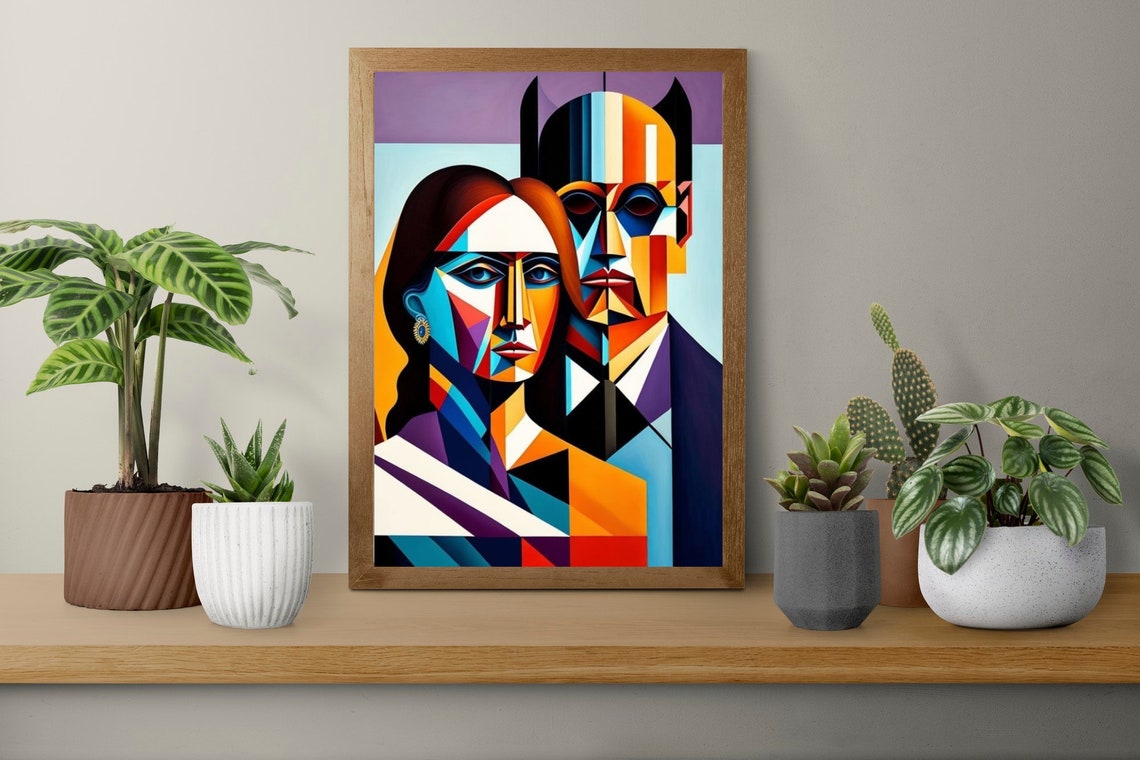 American Gothic "cubic" | Cubism Style | Contemporary Art | AI ...