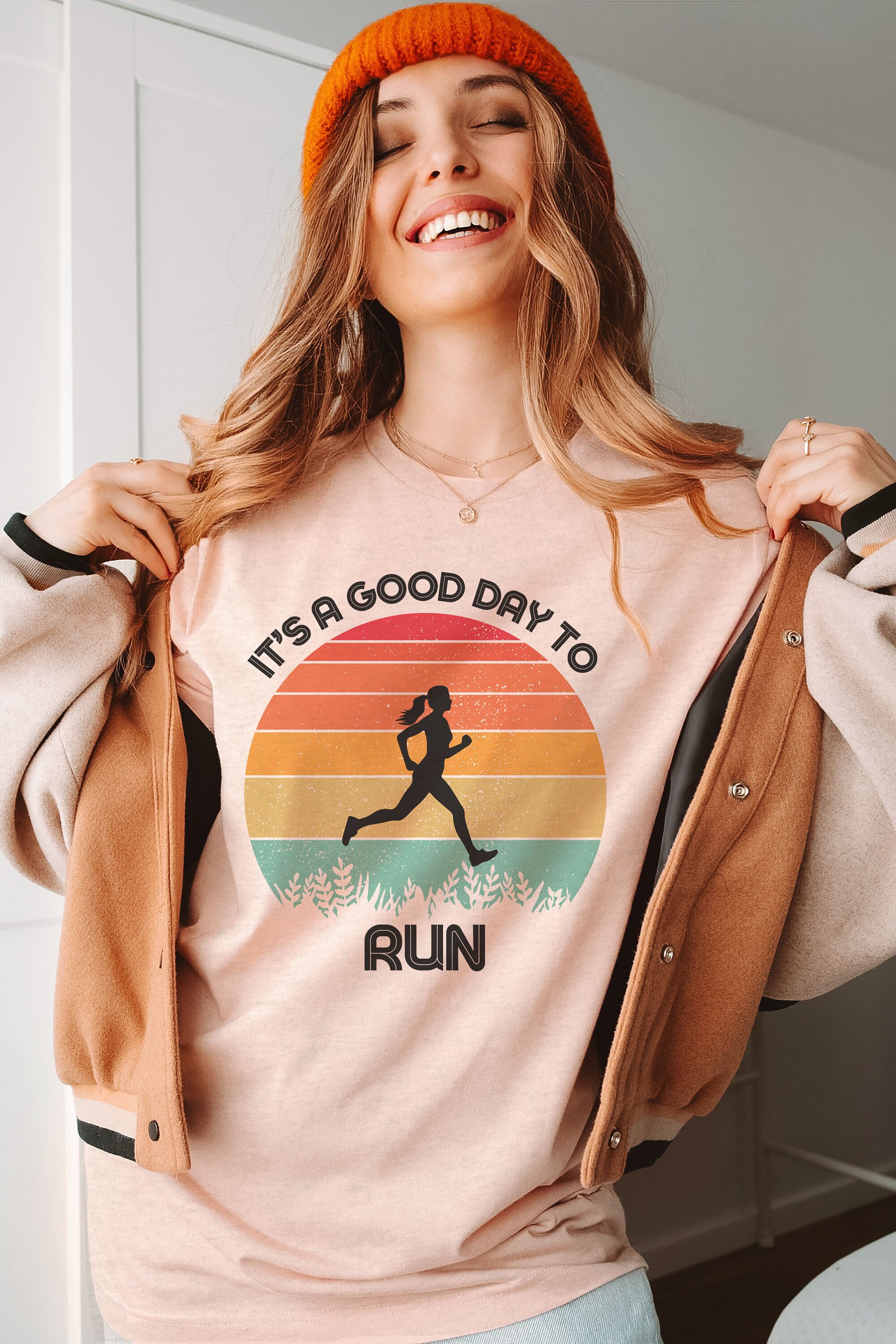 Retro Runner Shirt, Vintage Style Running Shirt, It's a Good Day to Run ...