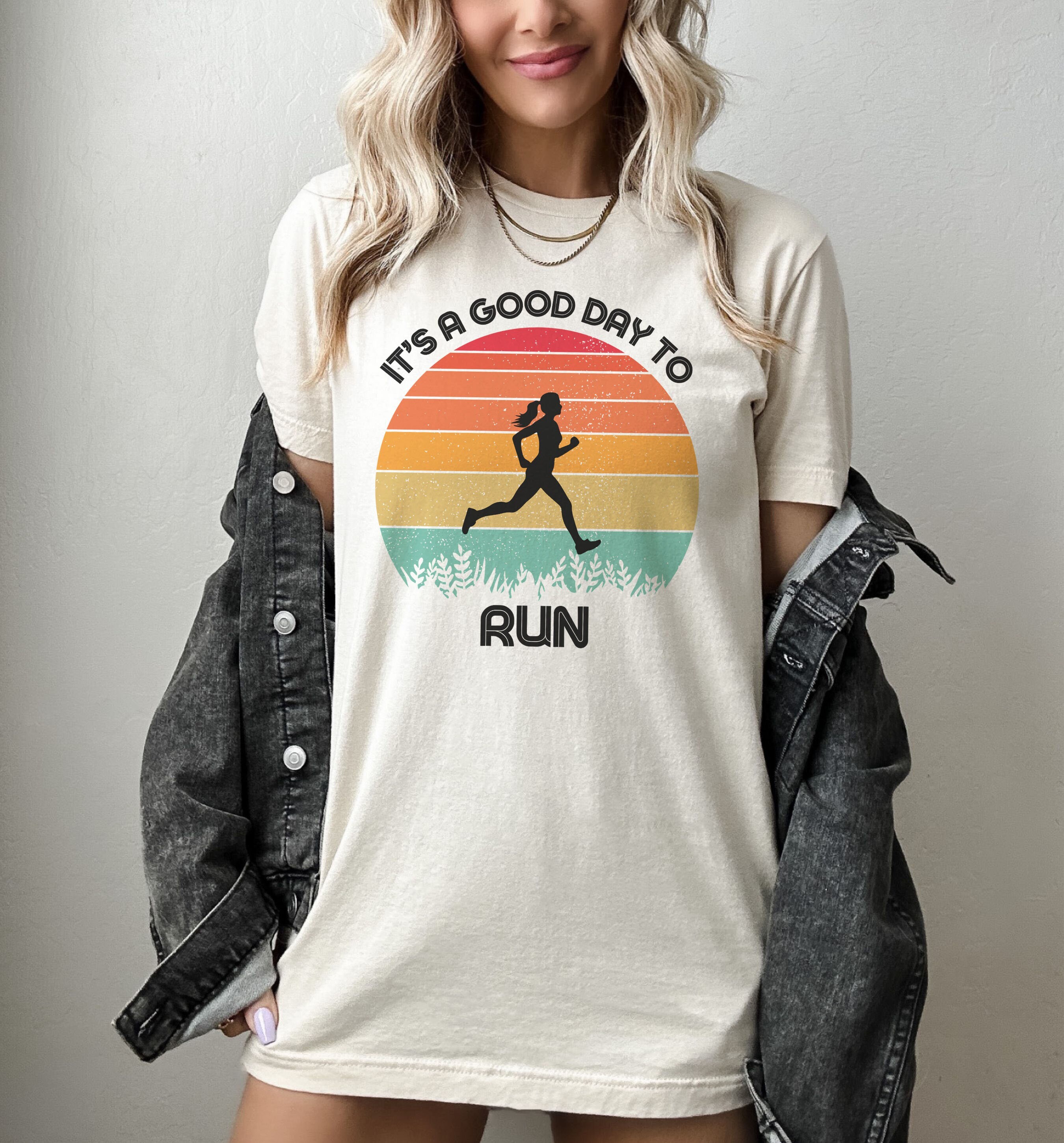 Retro Runner Shirt, Vintage Style Running Shirt, It's a Good Day to Run ...
