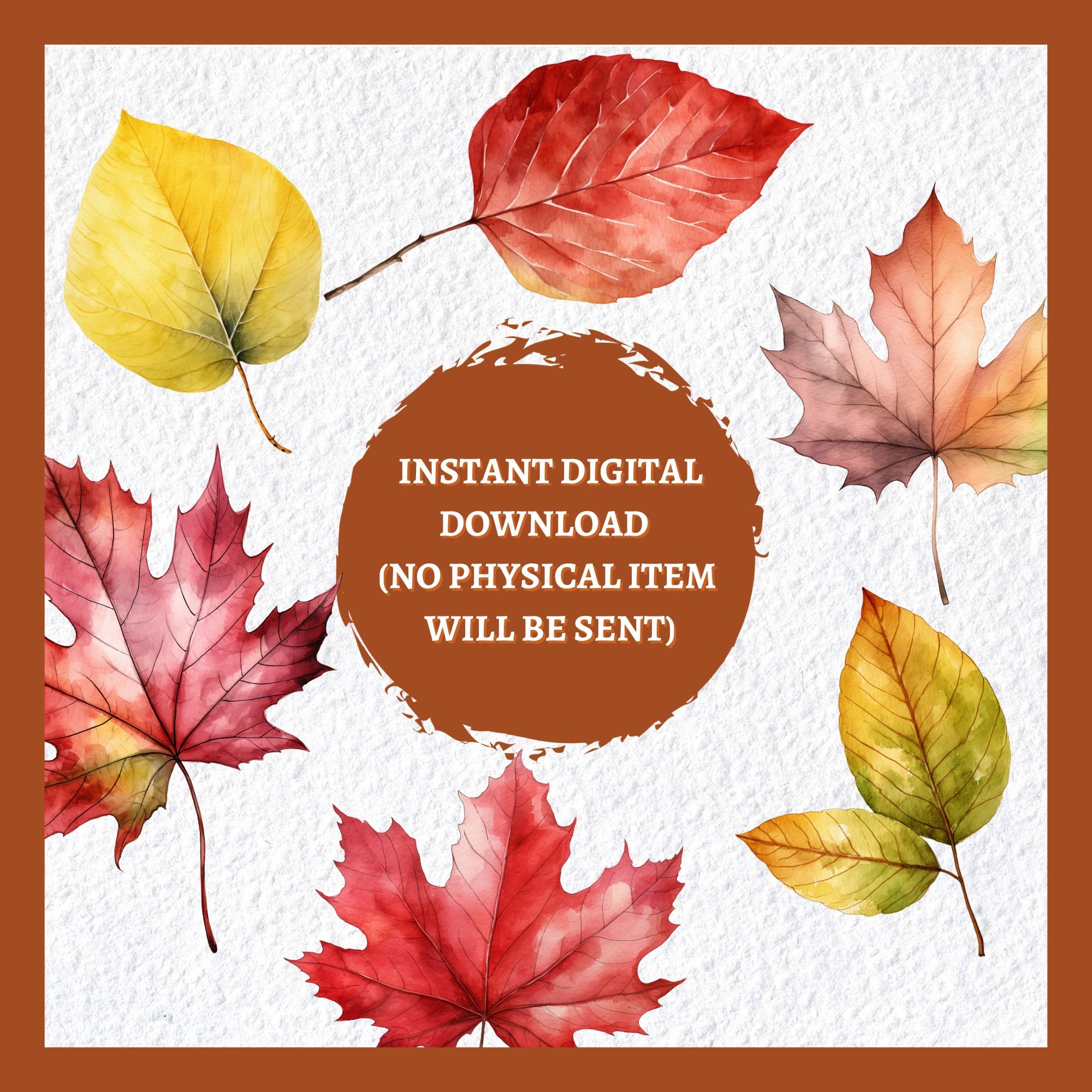 Watercolor Fall Leaves Clipart Fall Leaves Water Color Clip Art ...