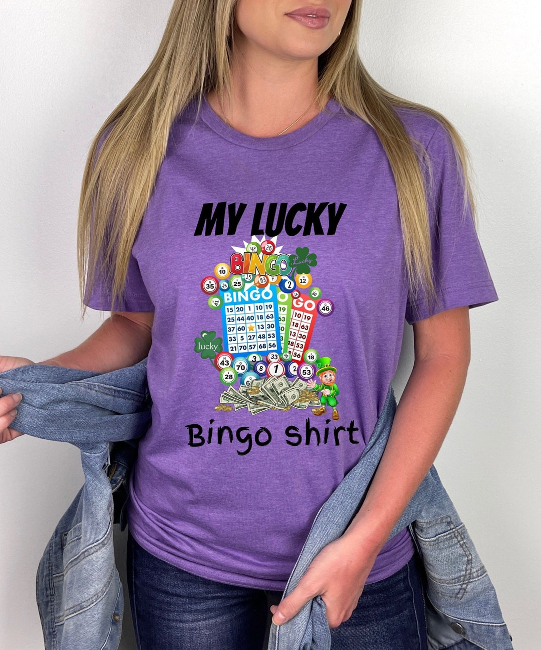 My Lucky Bingo Shirt, Bingo Lover T-shirt ,good Luck Top, Bingo Player T-shirt, Bingo Gifts ...