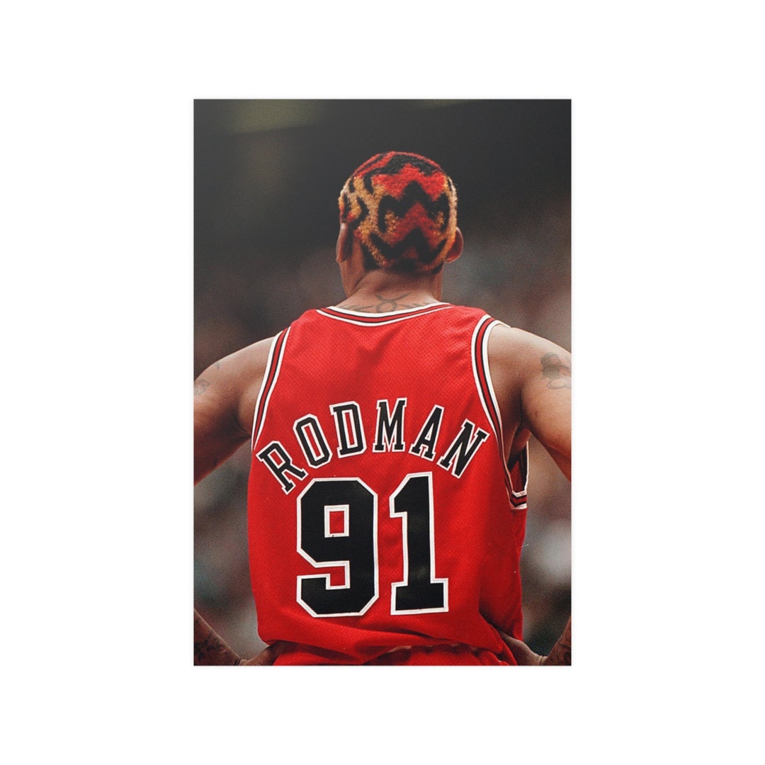 Dennis Rodman Chicago Bulls Poster Satin Posters 210gsm Art Artwork Nba ...