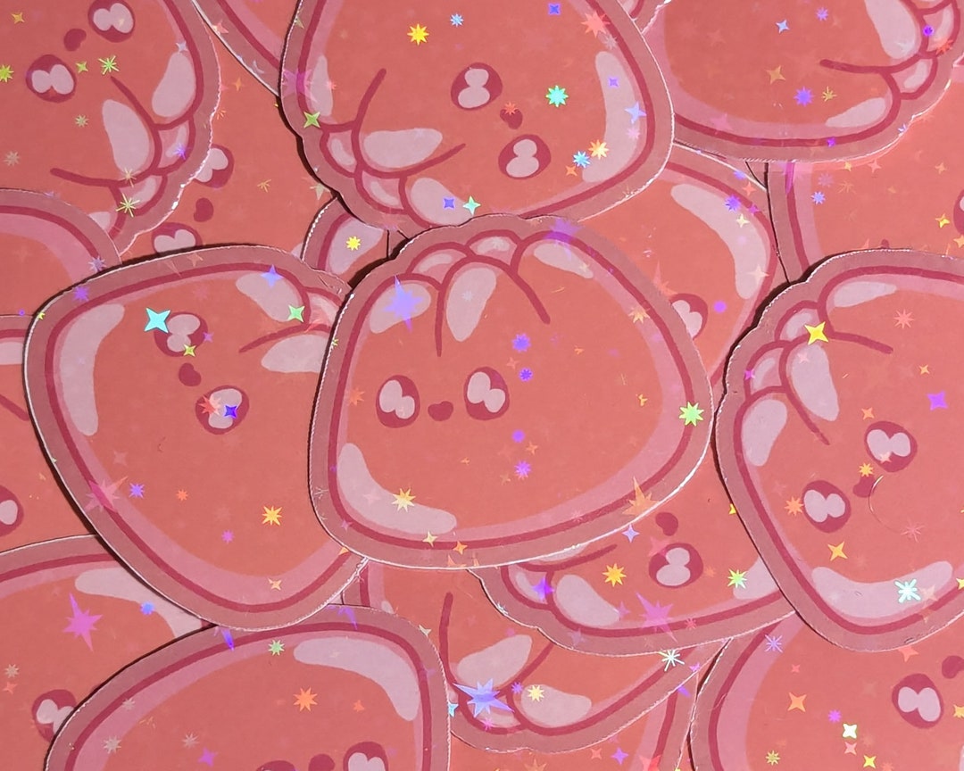 Pink Bundt Cake Slime Sticker / Holographic Decal / Sticker for Laptop ...