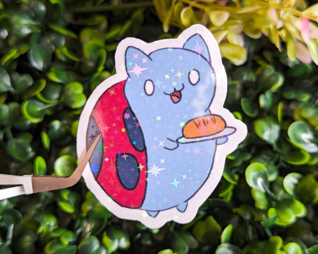 Ladybug Cat Baking Sticker - Etsy