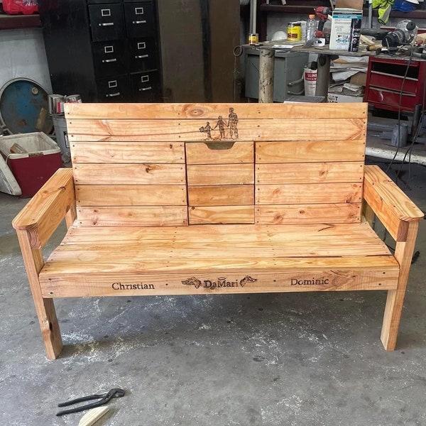 Cedar Bench - Etsy