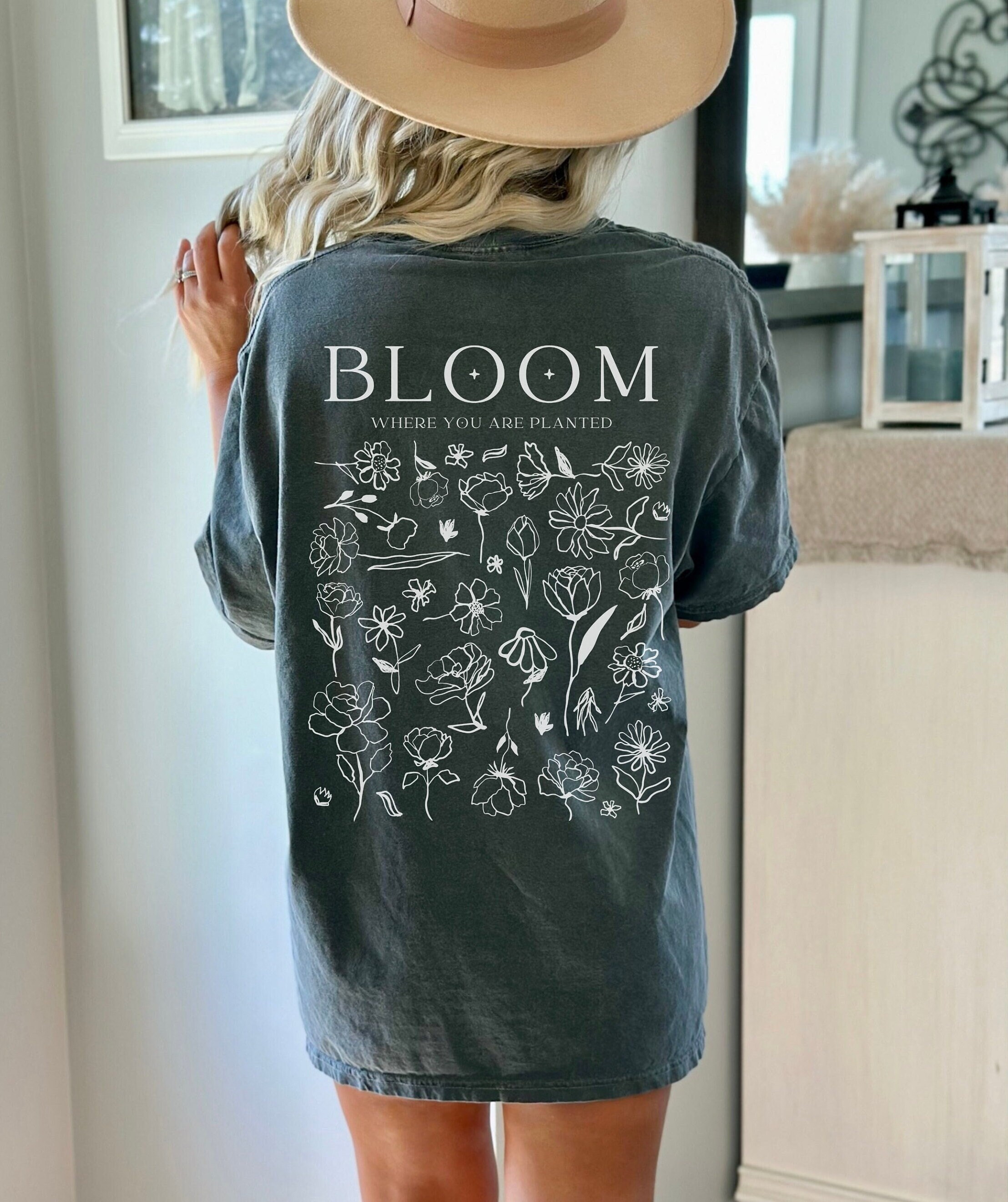 Bloom Where You Are Planted, Plant Shirt, Comfort Colors Tshirt, Plant ...