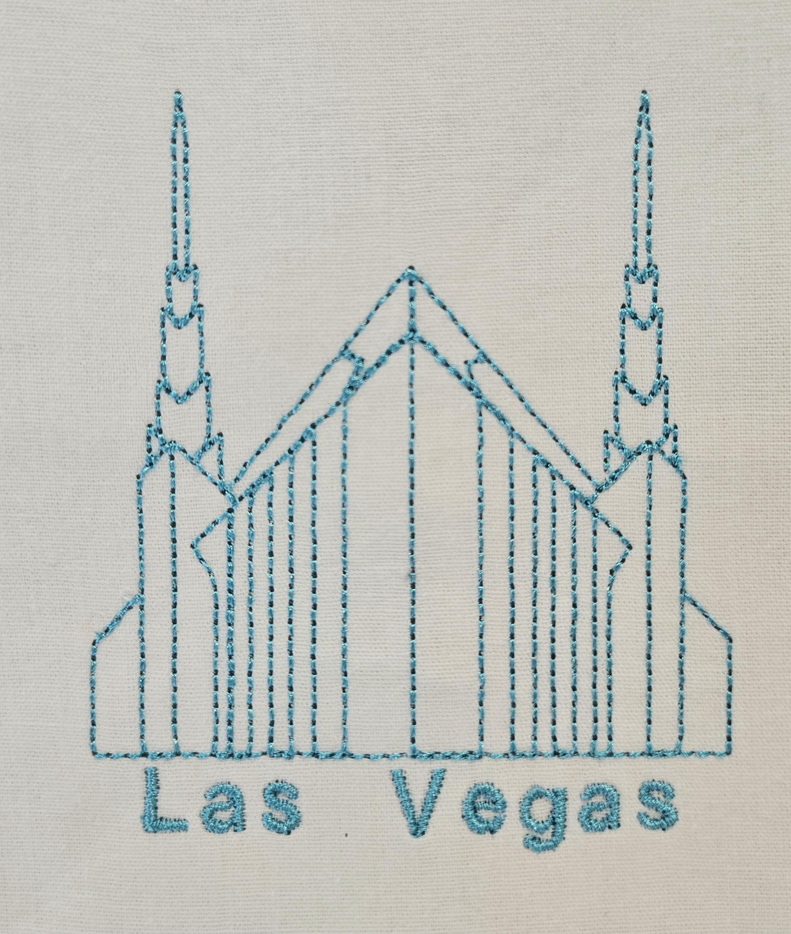 Las Vegas LDS Temple Machine Embroidery Pattern - Etsy