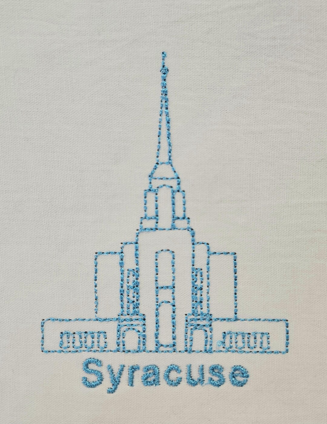 Syracuse Utah Temple Machine Embroidery Pattern - Etsy
