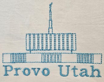 Orem Utah Temple Machine Embroidery Pattern - Etsy