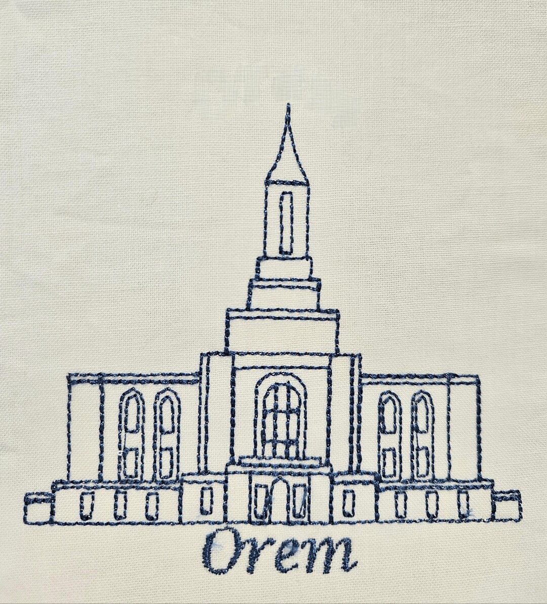 Orem Utah Temple Machine Embroidery Pattern - Etsy