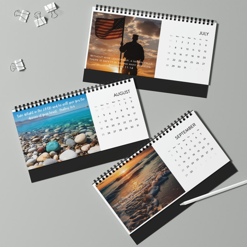 2024 Inspirational Desktop Calendar - Etsy
