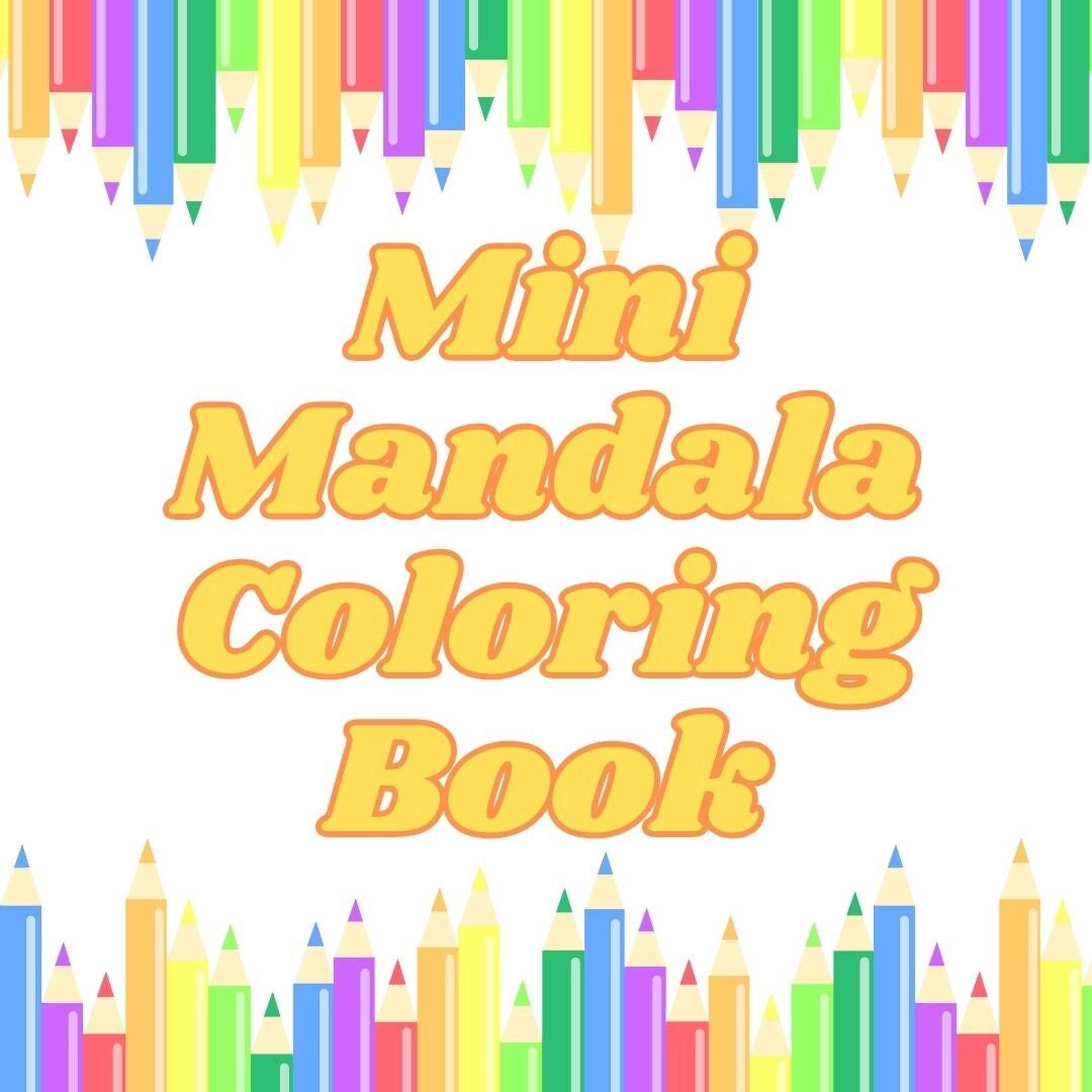 Printable Mini Mandala Coloring Book - Etsy