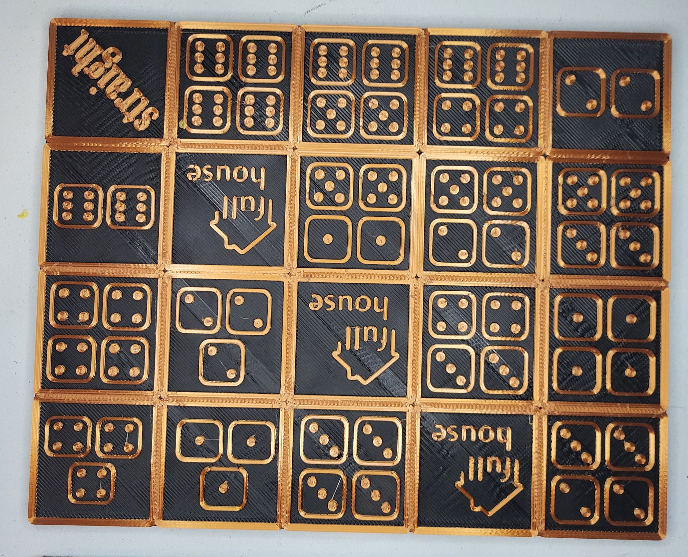 Dice Poker Board - Etsy