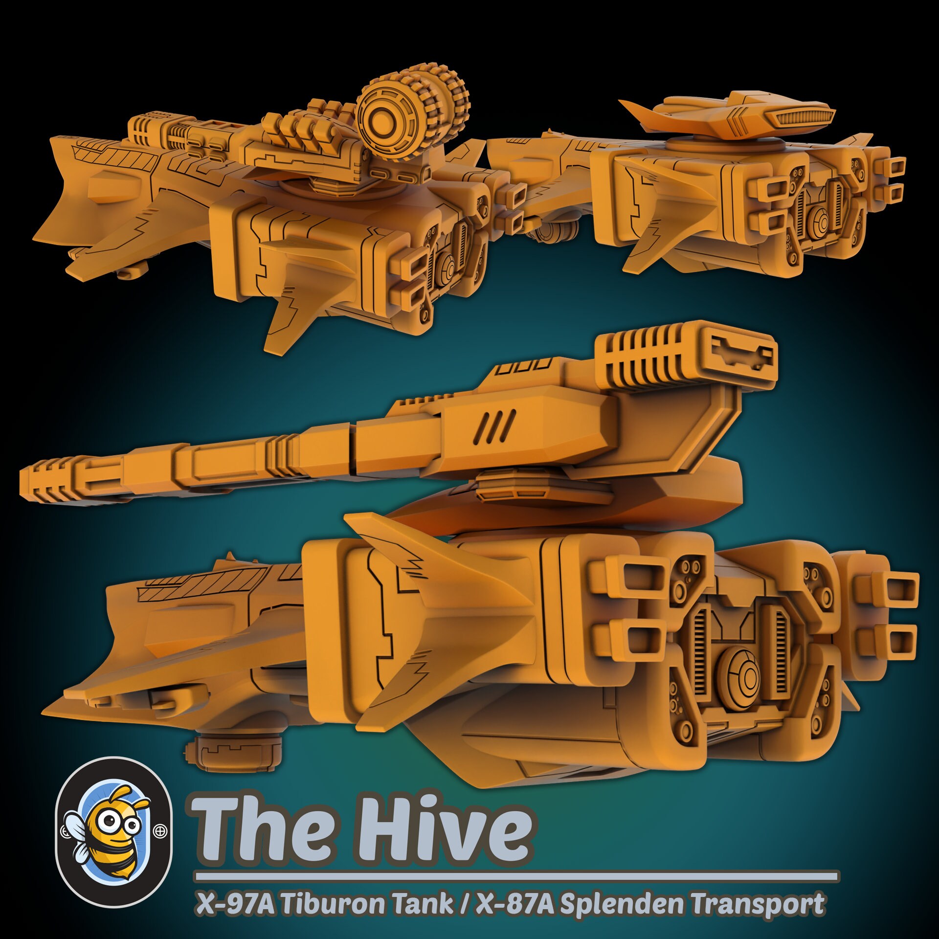 Droid Tank X-97A Tiburon/x-87a Splenden - Etsy