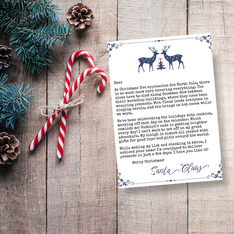 Christmas PDF Pack. Letters to Santa, Santa Placemat, Gift Tags From ...