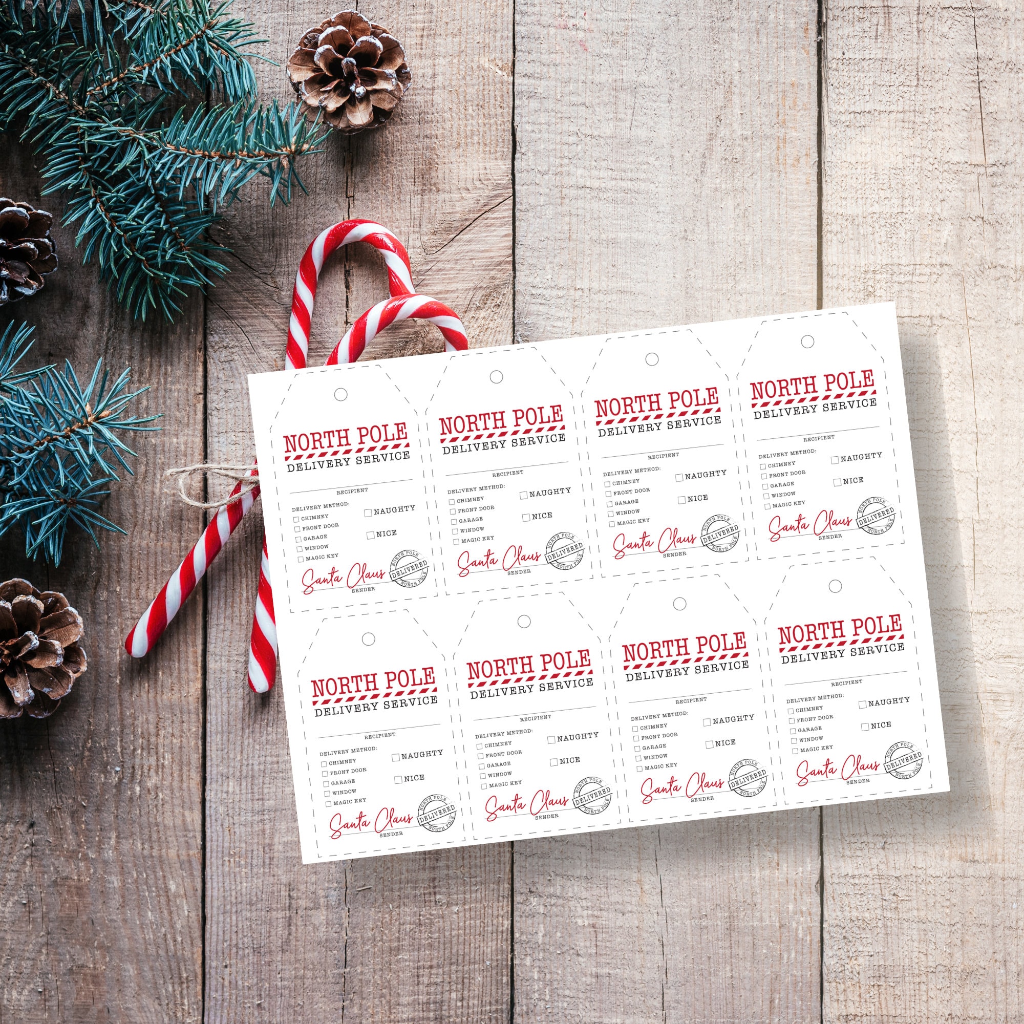 Christmas PDF Pack. Letters to Santa, Santa Placemat, Gift Tags From ...