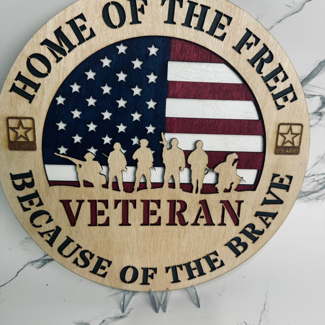 US Army Veteran Wall Art - Etsy