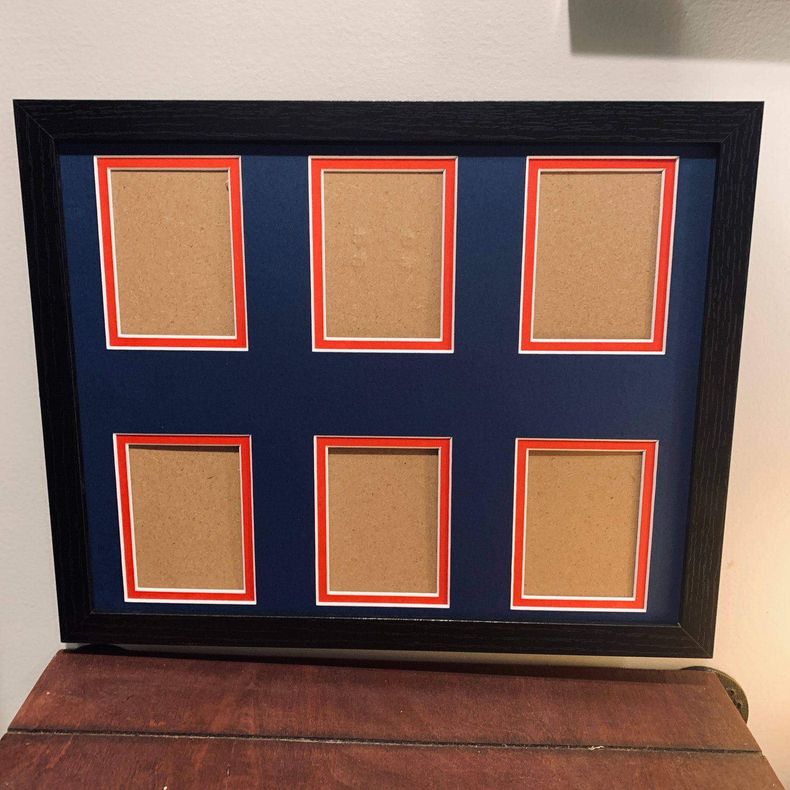 Sports Card Frame With Double Mat - Etsy
