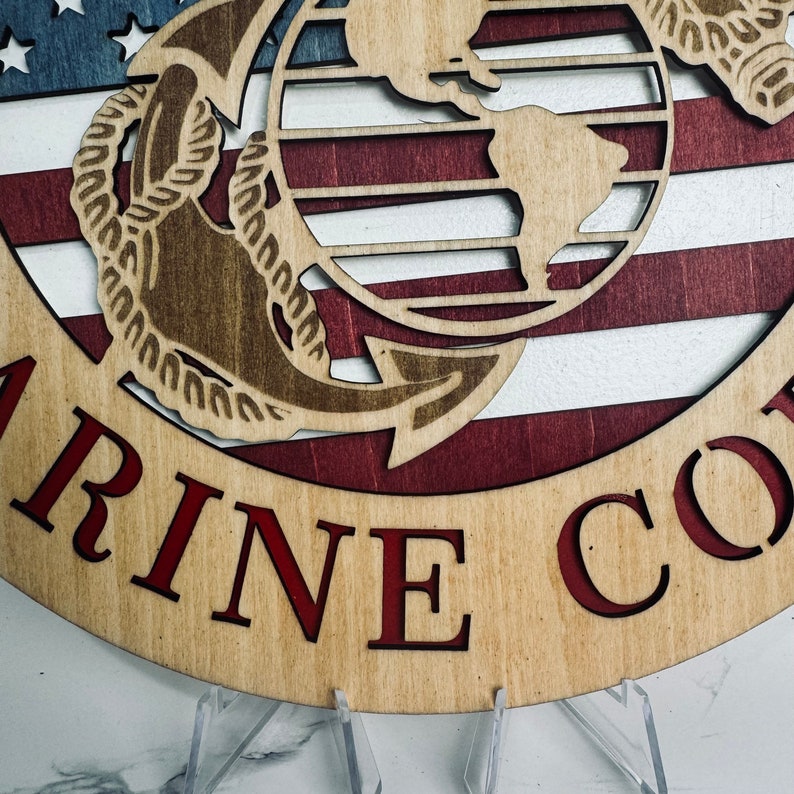 USMC Wall Art, Shelf Leaner, Door Hanger - Etsy