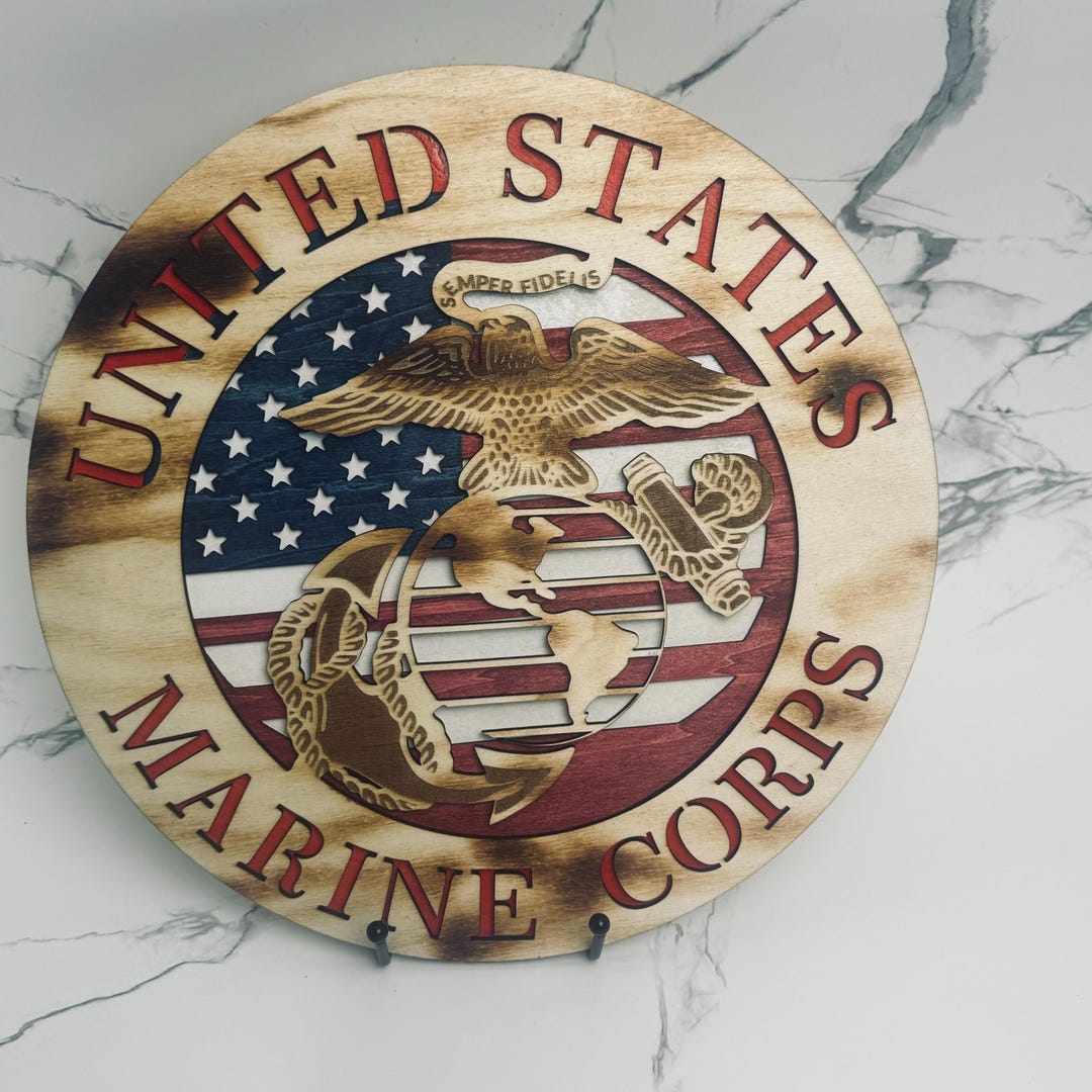 USMC Fire Edition / Wall Art, Shelf Leaner, Door Hanger - Etsy
