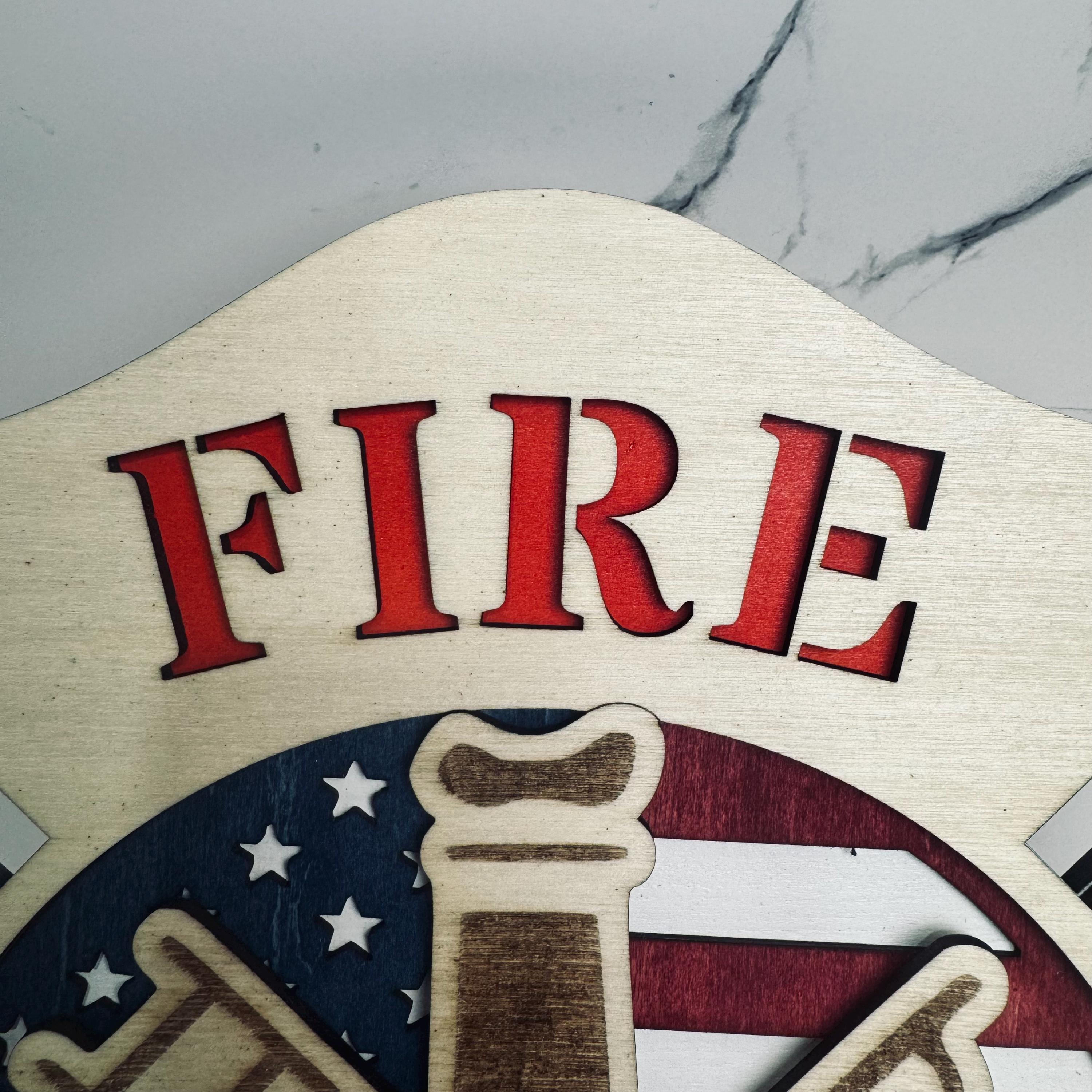Maltese Cross Fire Dept Wood Sign/wall Art - Etsy