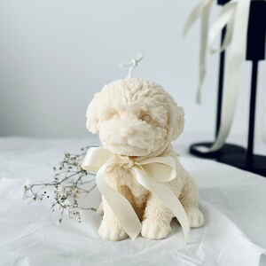 Handmade Puppy Candle: Sculptural Soy Wax Dog Lover Gift - Etsy