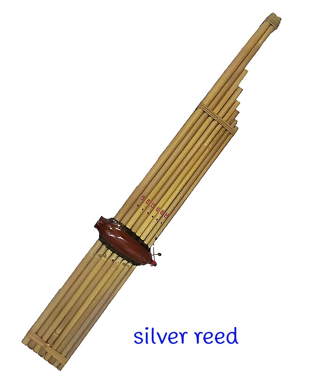 Am Key Premium Khaen Silver Reed Thai Flute Harmonica, Thai Lao Musical ...