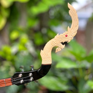 Electric Thai Asian Guitar 4 Strings, Isarn Mandolin Musical Instrument ...