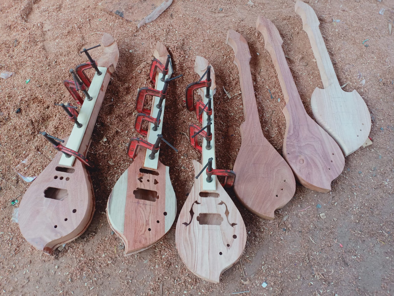 Electric Thai Asian Guitar 4 Strings, Isarn Mandolin Musical Instrument ...