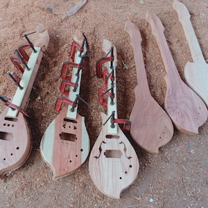 Acoustic Traditional Thai Phin (isan Lute) – 3-string Handmade Wooden ...