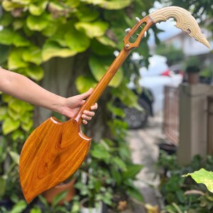 Acoustic Thai Asian Guitar 3 Strings, Isan Mandolin Musical Instrument ...