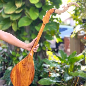 Acoustic Traditional Thai Phin (isan Lute) – 3-string Handmade Wooden ...